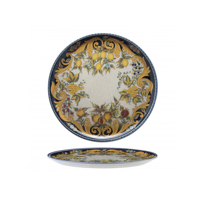 31 cm - Saturnia Tuscany Porcelain Pizza Plates - Set 6 Pieces