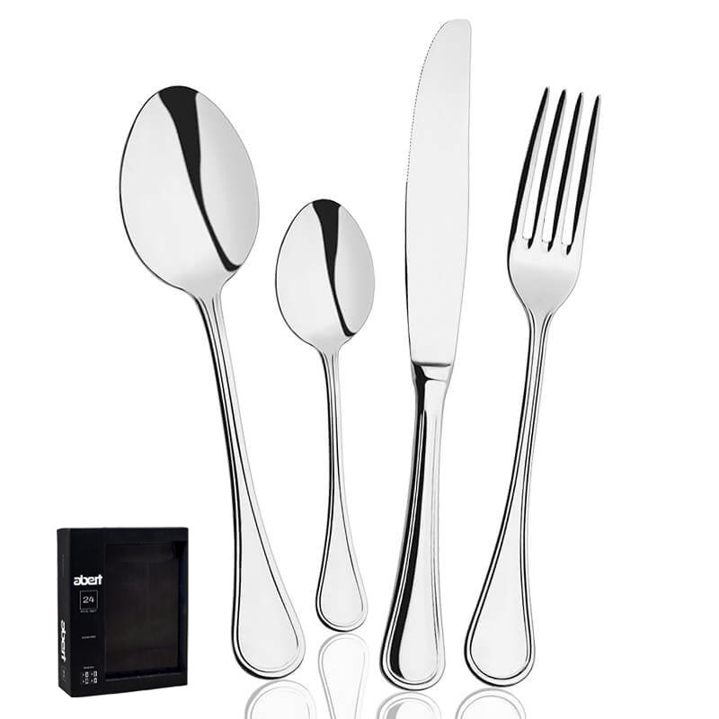 Abert Imperial Servizio Posate In Acciaio Inox - Set 24 Pz