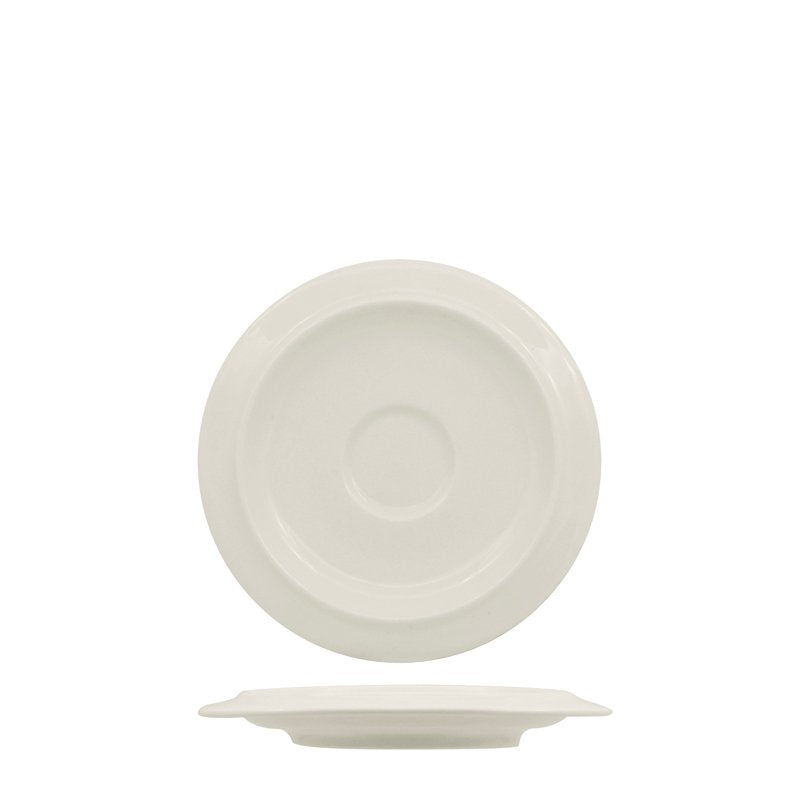 12 cm - Ariane Kama Coffee Cup Saucer In Porcelain - Set 12 Pieces