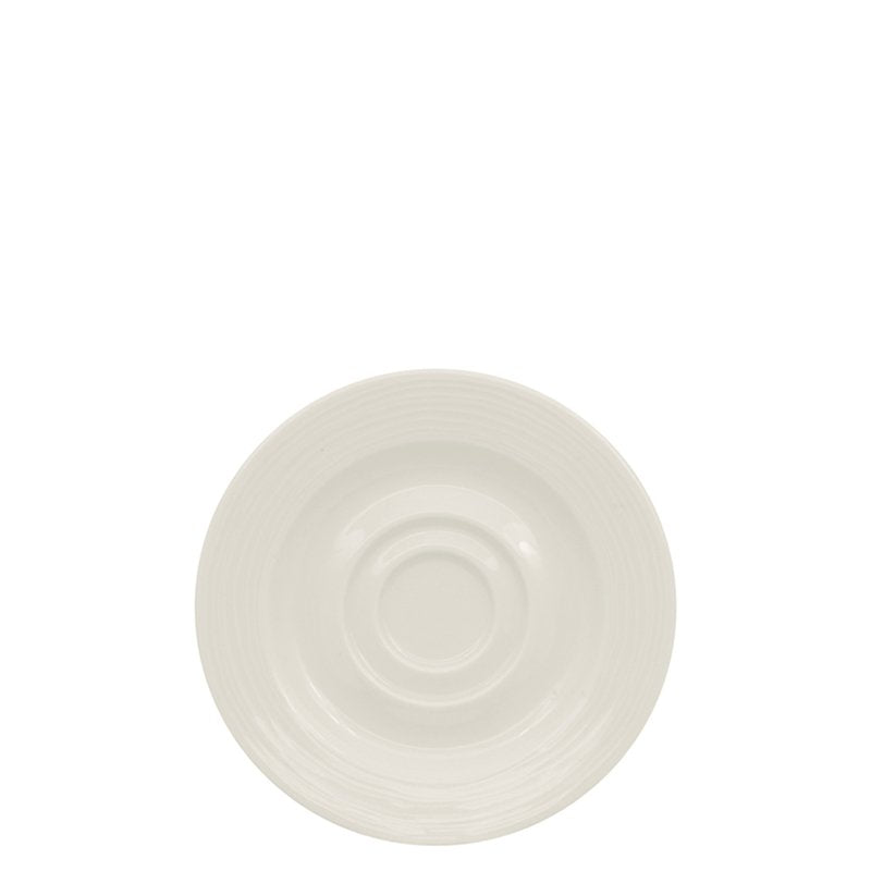 13 cm - Ariane Eclipse Coffee Cup Saucer In Porcelain - Set 12 Pieces