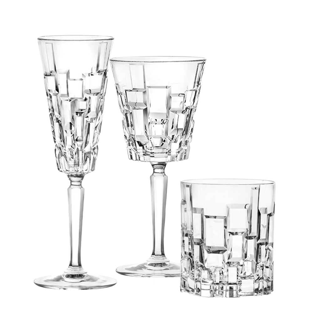 RCR Cristalleria Italiana Etna Luxion Crystal Glass Goblets and Glasses ...