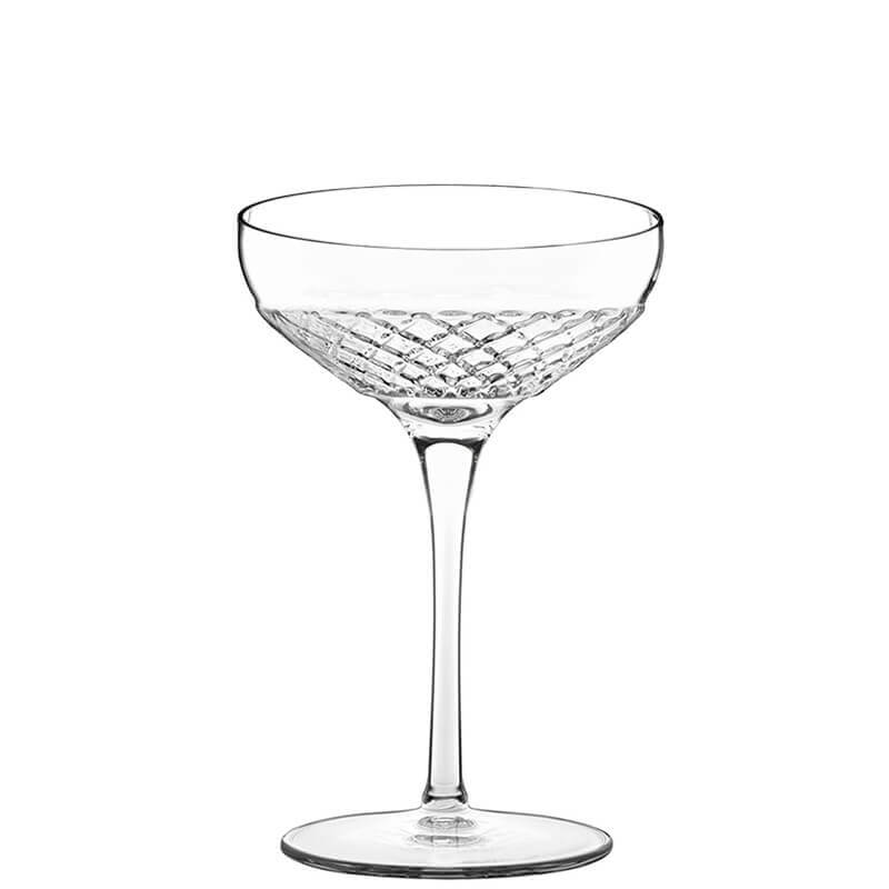 30 cl - Bormioli Luigi Roma 1960 Coppa Champagne in Vetro - Set 6 Pezzi