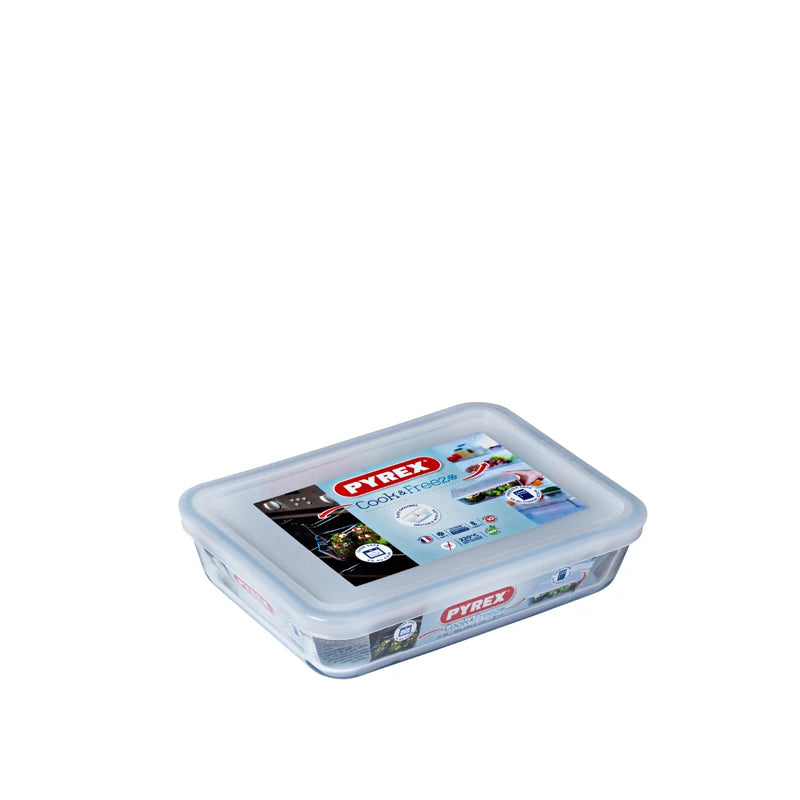 Pyrex Cook & Freeze Borosilicate Glass Rectangular Food Container