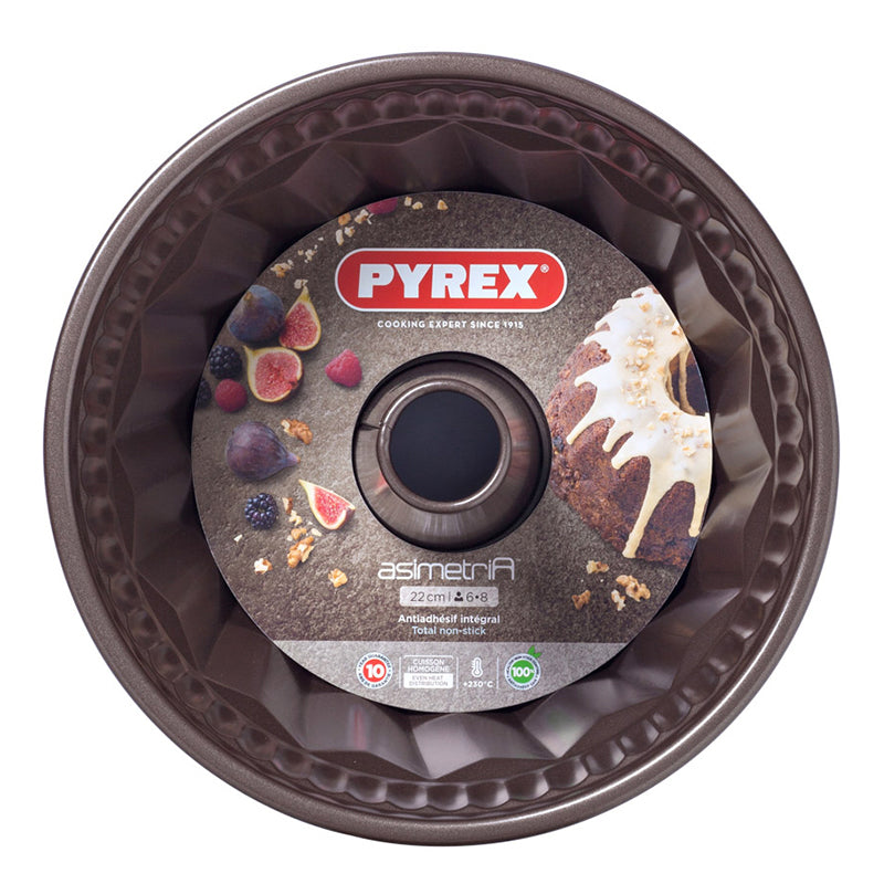 22 cm - Pyrex Asimetria Non-Stick Round Bundt Pan