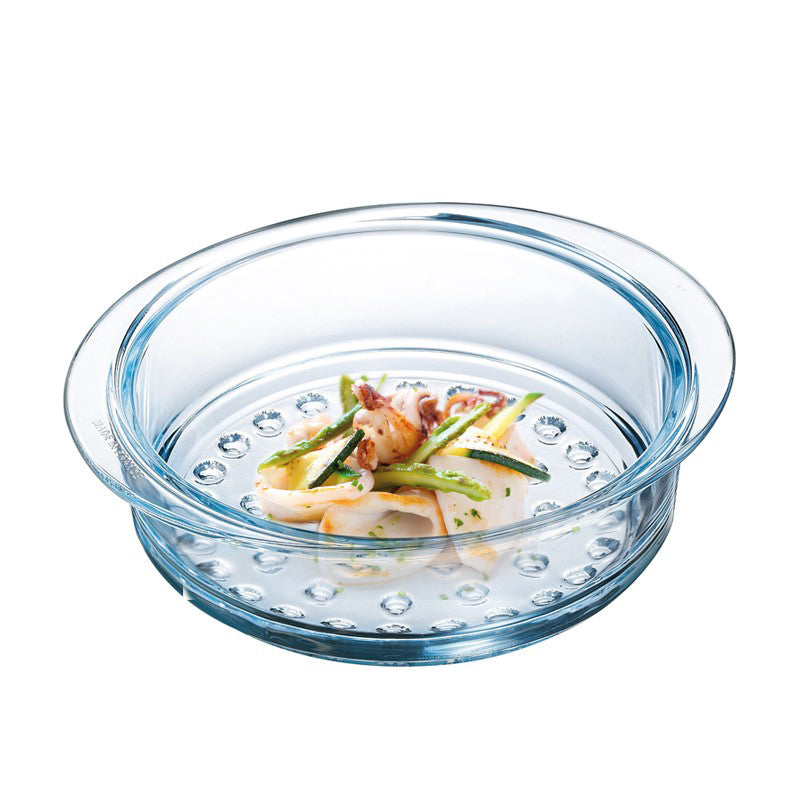 Pyrex Classic Borosilicate Glass Round Steamer Basket