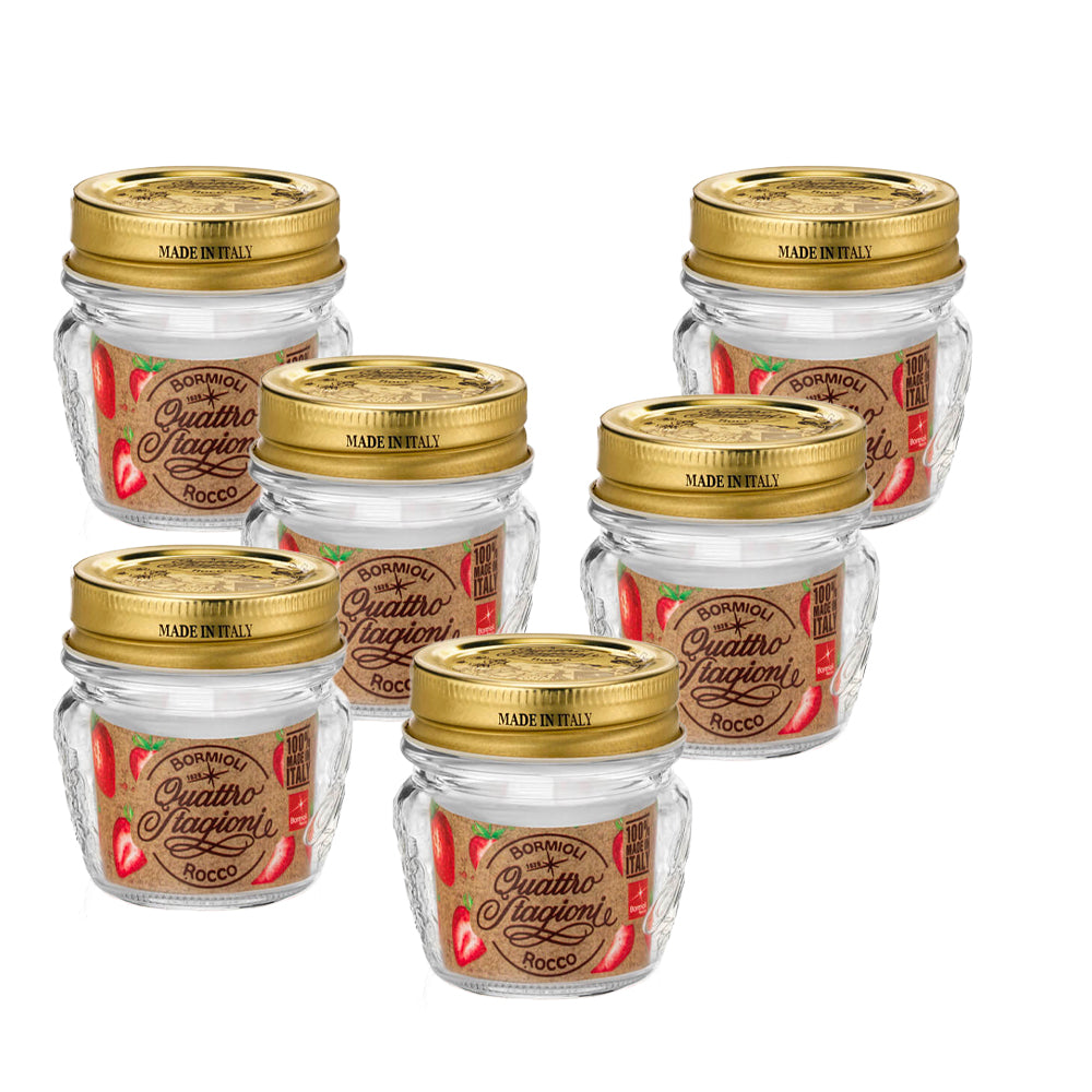8 cl - Bormioli Rocco Quattro Stagioni Mini Amphora Jar - Set 6 Pieces