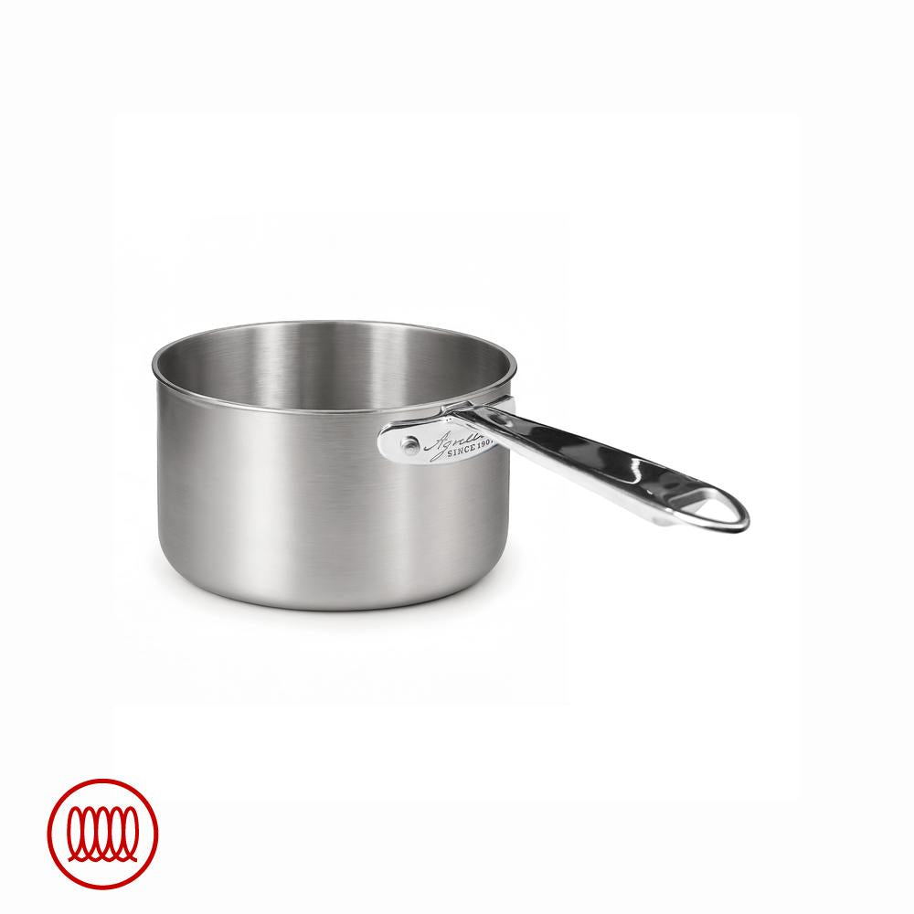 Agnelli Alu-Inox 3-ply High Induction Casserole with Tubular Handle in ...