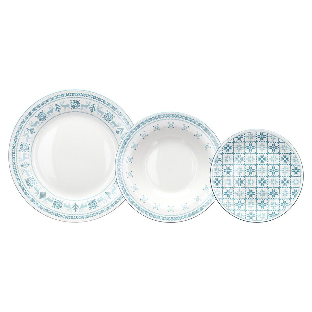 Tognana Olympus New Polar Dinnerware Set Porcelain Set 18 Pcs
